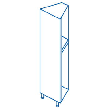 Splayed Diagonal End Robe Extra Shelf (Bedroom Wardrobe) - Furniture Doors