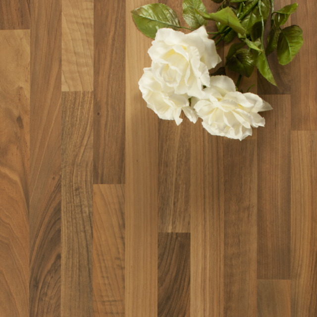 Walnut Block Laminate Worktop Upstand 3M x 120 x 18mm - Furniture Doors