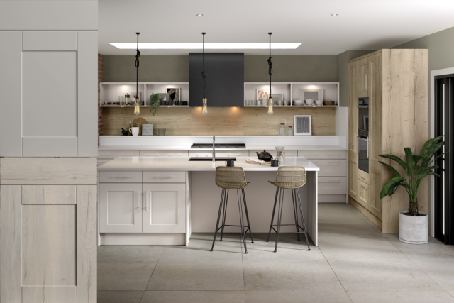 Shaker Kitchen Door - Matt Pebble - Furniture Doors