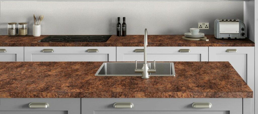 Butterum Granite - Marble Effect Laminate Worktop - 38mm - Furniture Doors