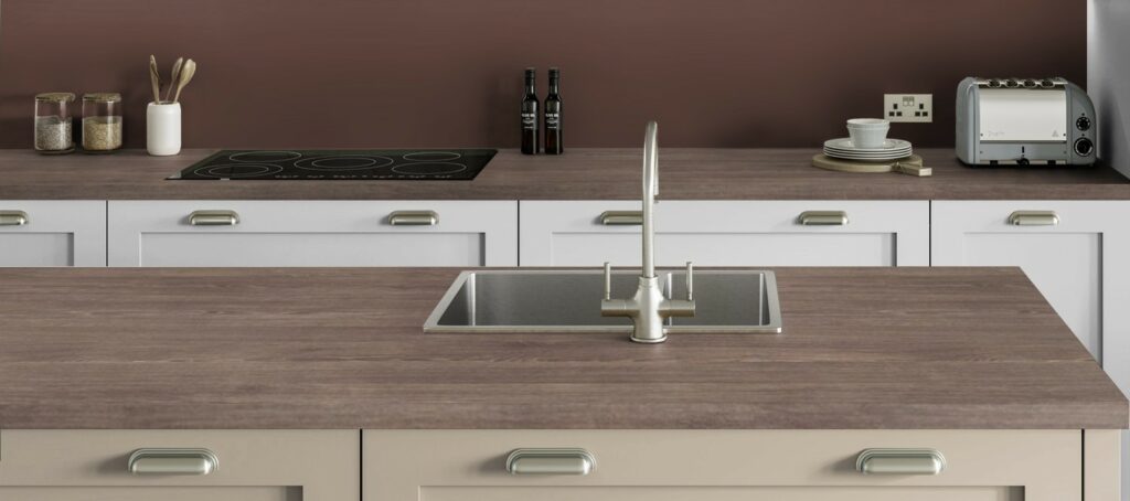 Nebbia Oak - Wood Effect Laminate Worktop - 38mm - Furniture Doors
