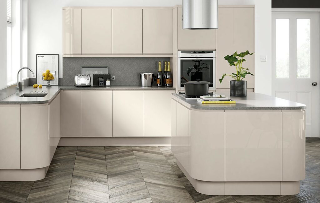 Lucente Painted Handleless Door - High Gloss Cashmere - Furniture Doors