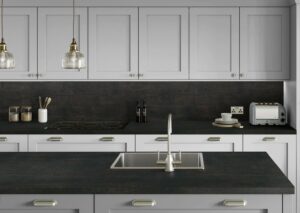 Charred Timber Wood Effect Laminate Splashback - Furniture Doors