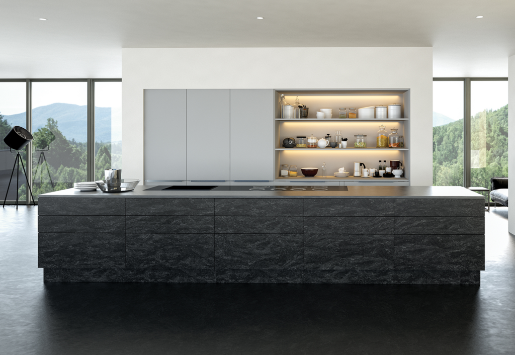 Contemporary Kitchen - Stone Graphite - Furniture Doors